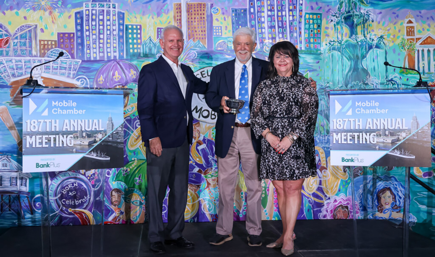 Jocko Potts named winner of Mobile Chamber’s Alfred F. Delchamps Award